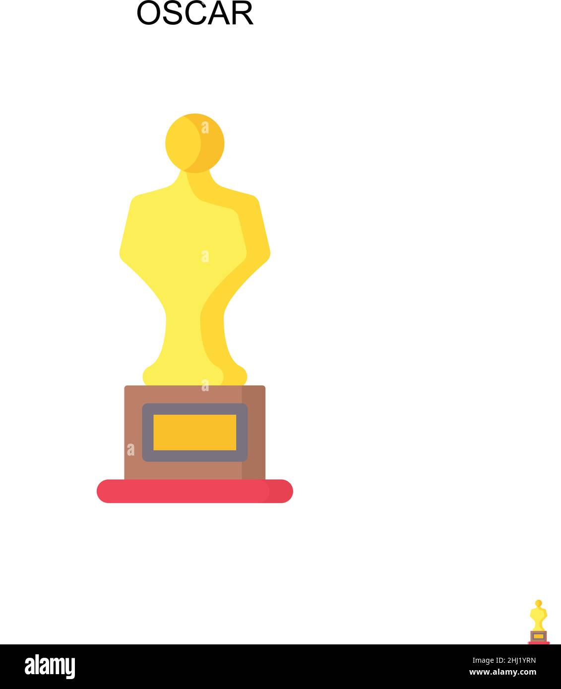 Gold trophy movie vector hi-res stock photography and images - Alamy