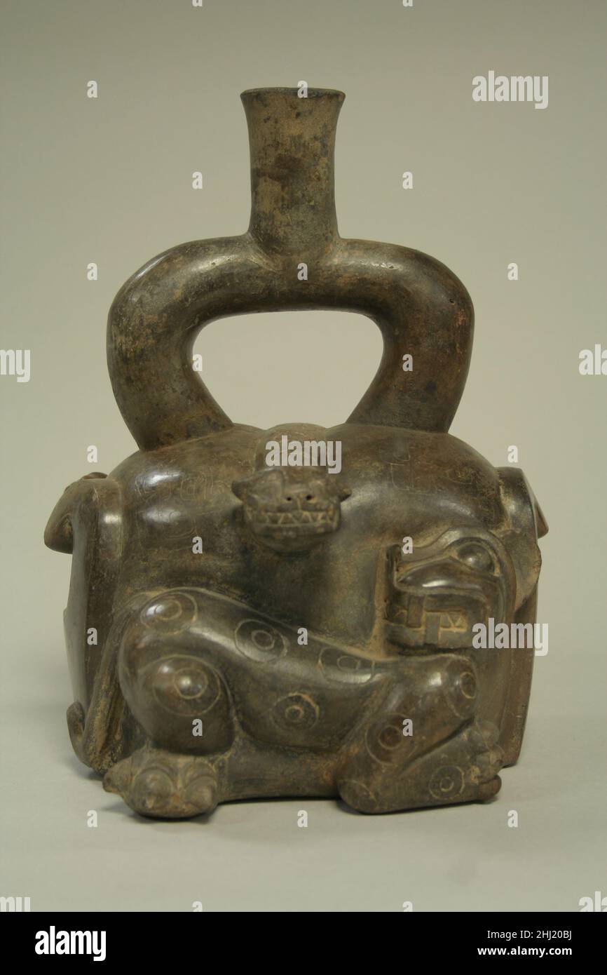 Stirrup Spout Bottle: Feline and Serpent 12th–5th century B.C ...