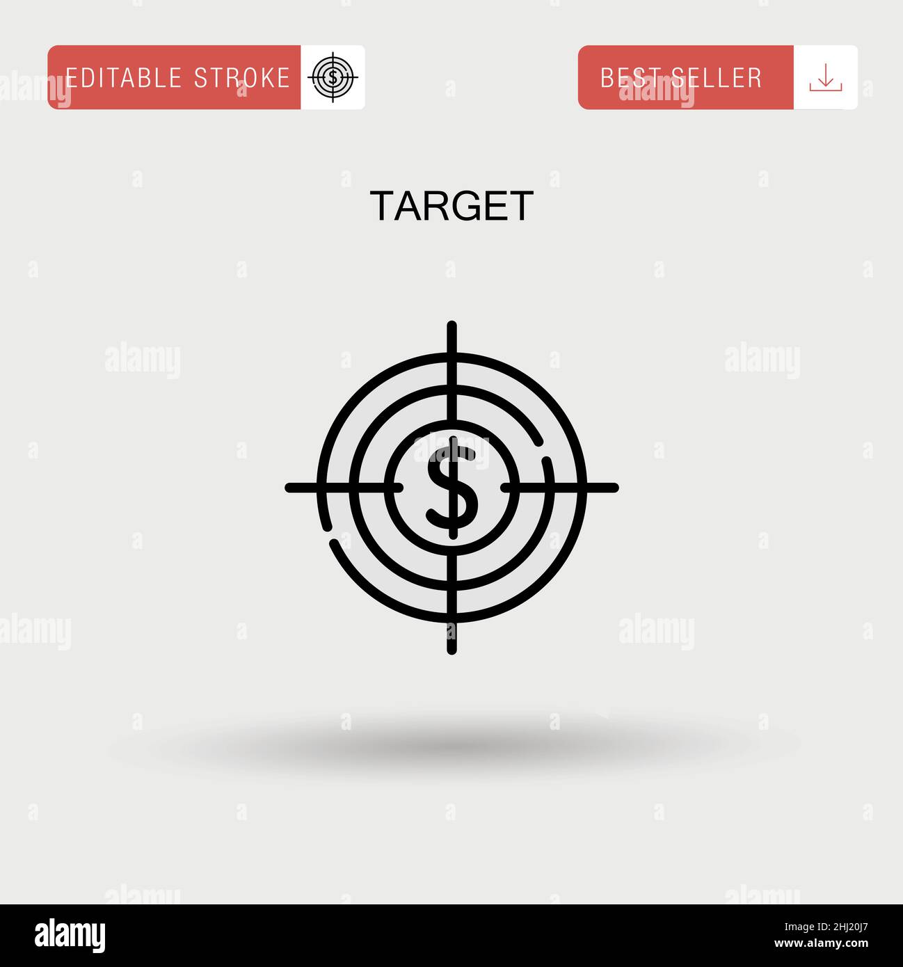 Target Simple vector icon Stock Vector Image & Art - Alamy