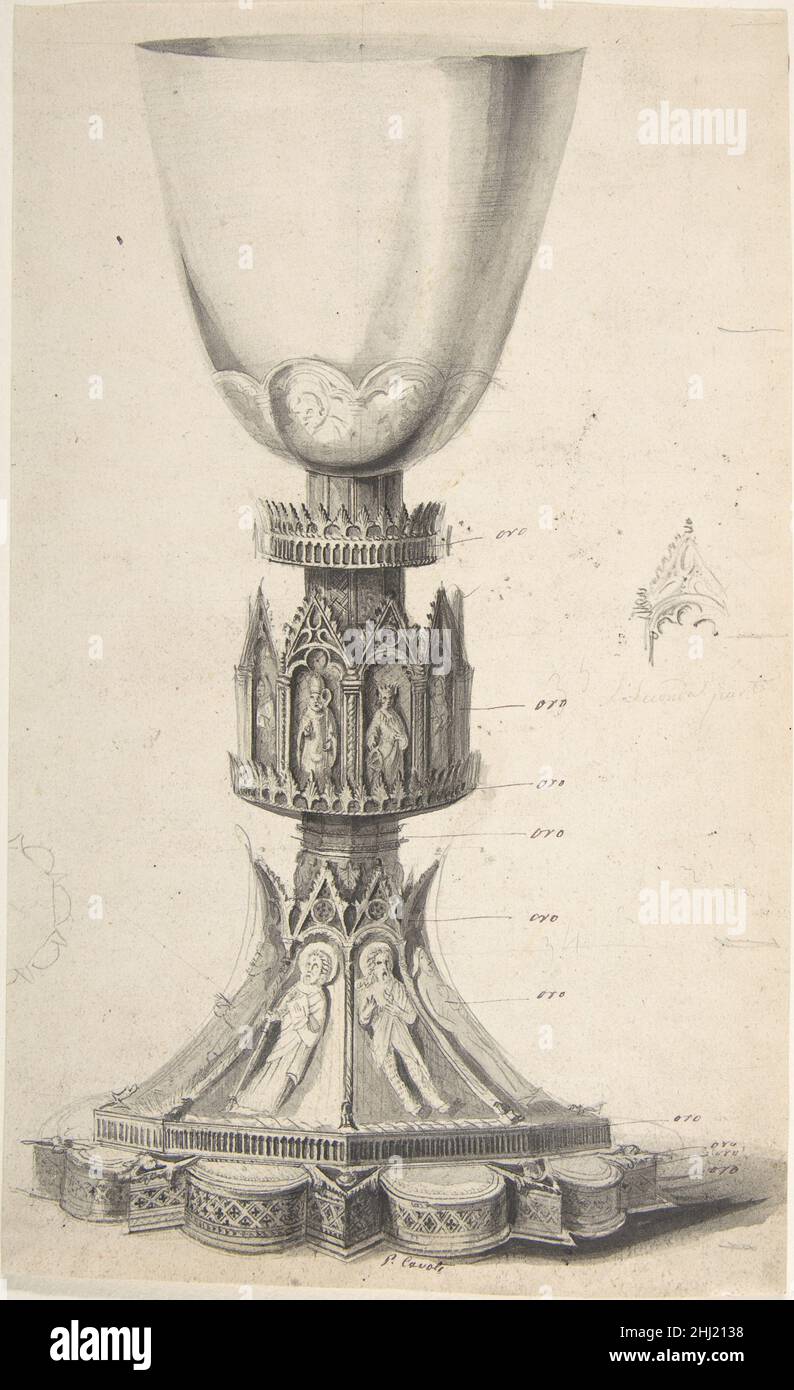 Chalice adorned with Saints, BIshops and Kings second half 19th century ...