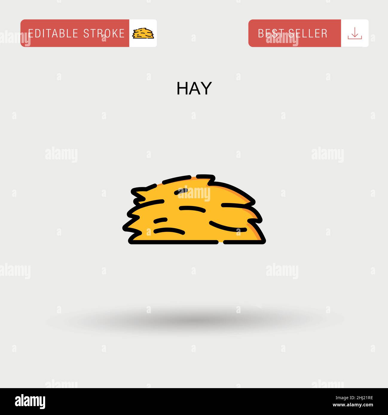 Straw fodder Stock Vector Images - Alamy