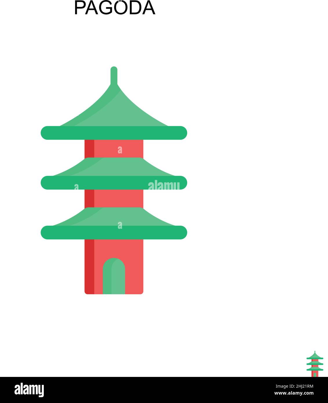 Pagoda style building Cut Out Stock Images & Pictures - Alamy