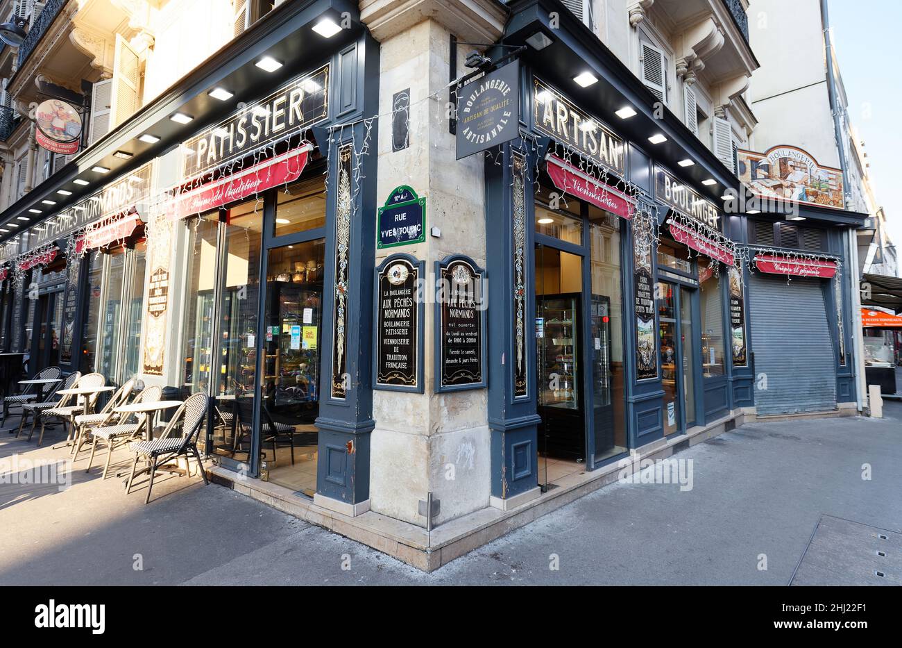 The vintage bakery and cake shop Aux Peches Normands located in 10th ...