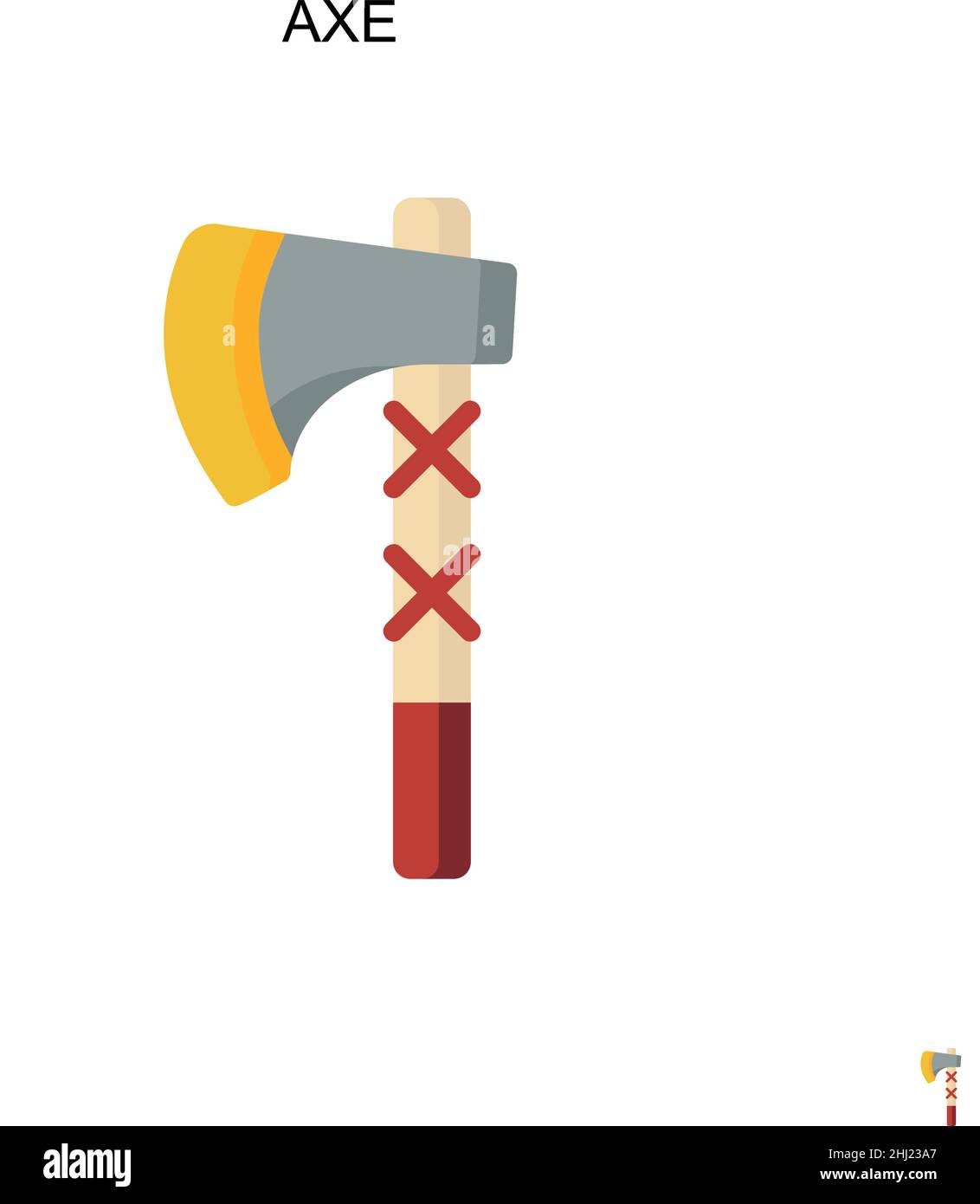 Axe Simple vector icon. Illustration symbol design template for web ...