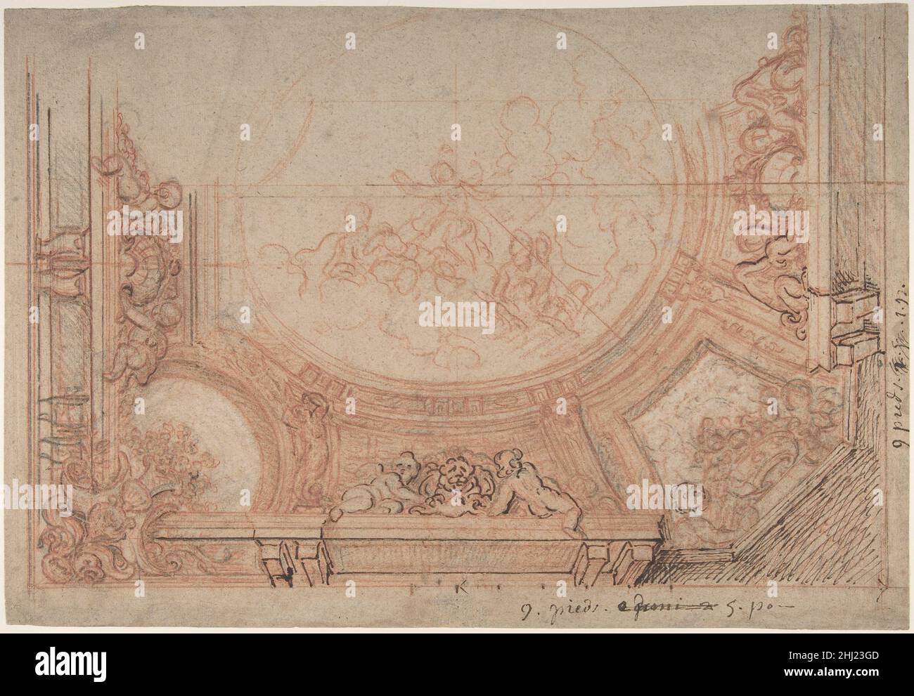 Ceiling Design n.d. Charles de la Fosse French La Fosse was one of the ...
