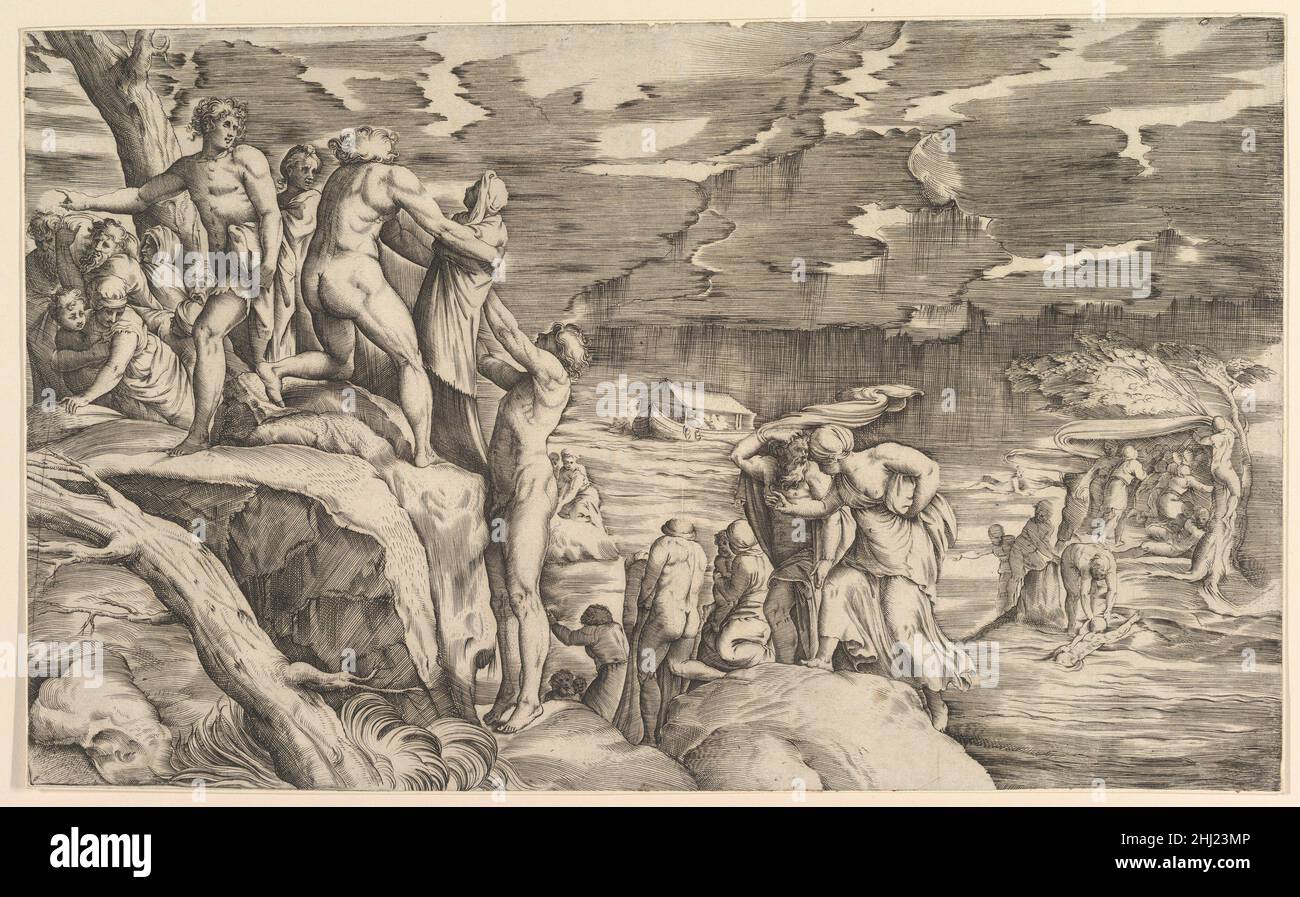 The Deluge ca. 1550–1560 Battista Franco Italian The print is after a ...