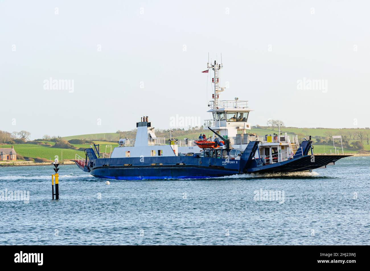 Strangford car ferry, which crosses Strangford Lough between Strangford ...