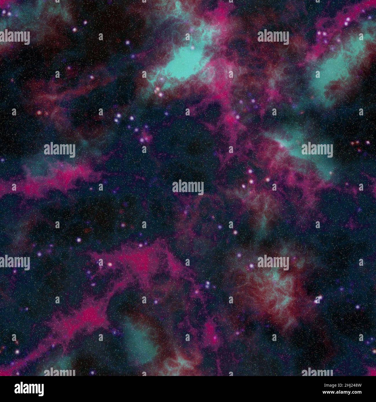 Abstract starry space and nebula clouds, 3d illustration Stock Photo ...