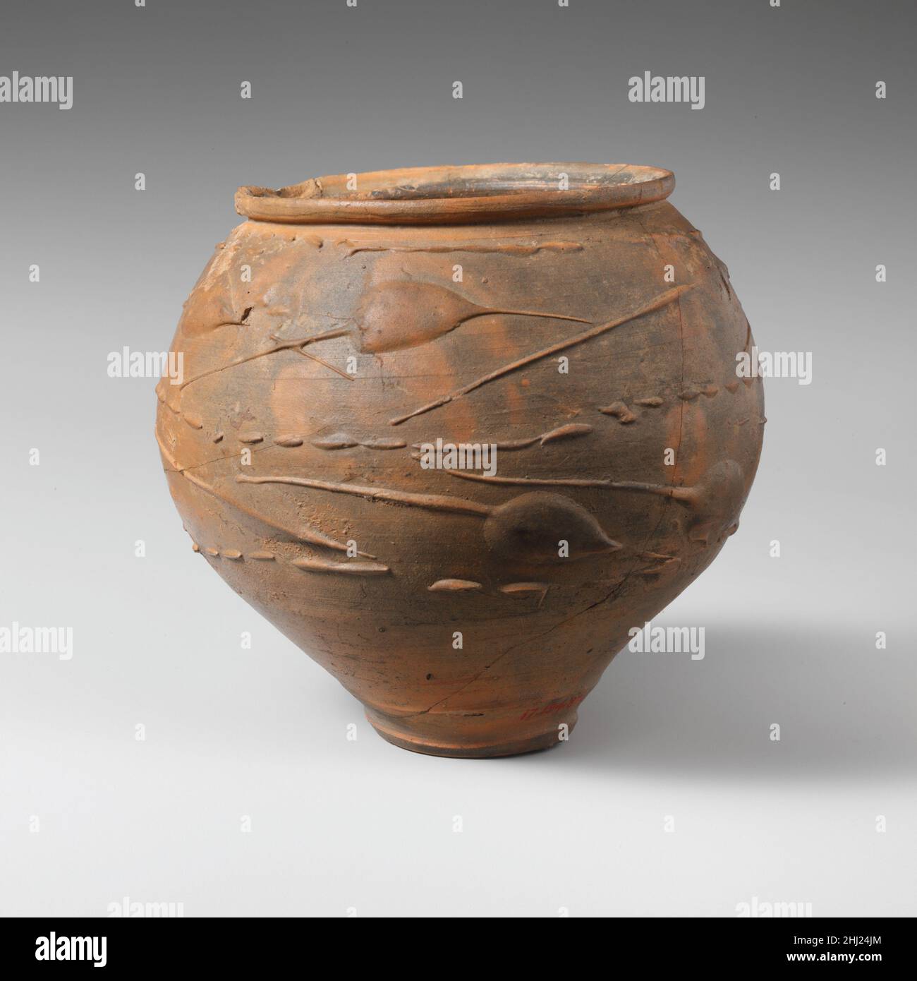 Terracotta beaker with barbotine decoration 2nd century A.D. Roman ...