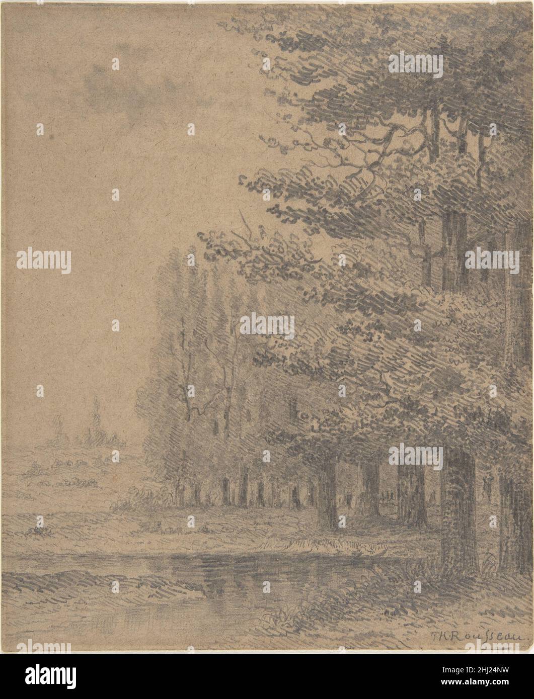 Attributed to theodore rousseau hi-res stock photography and images - Alamy