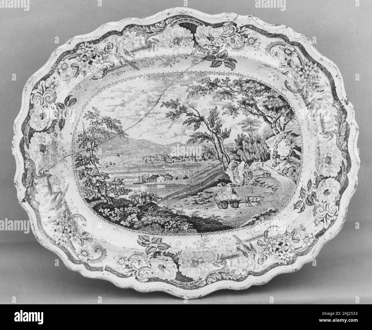 Platter ca. 1825–ca. 1834 James and Ralph Clews British. Platter 6111 ...