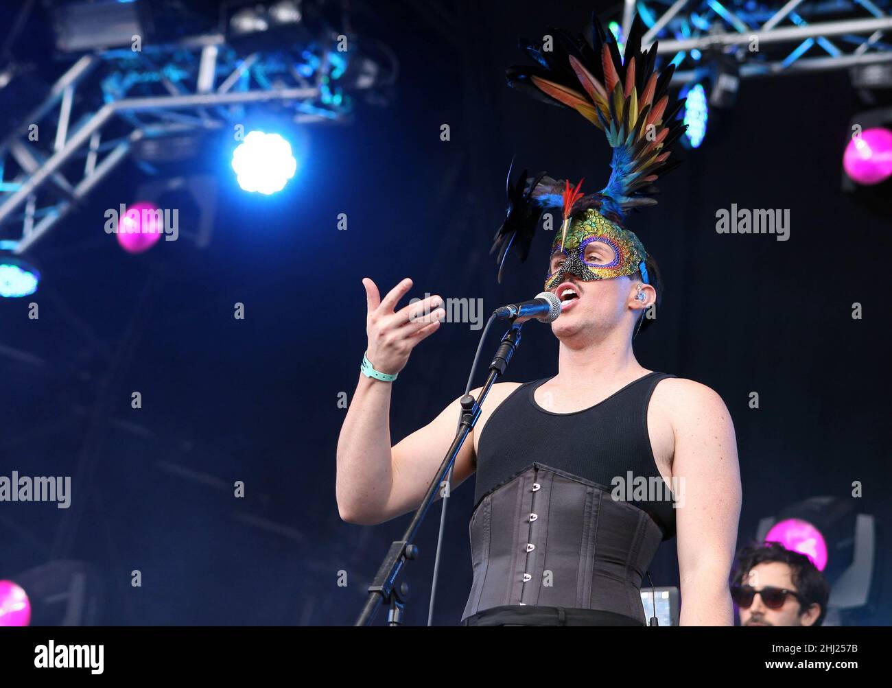 London. UK. Sam Sparro performing live during day 3 of the Lovebox ...