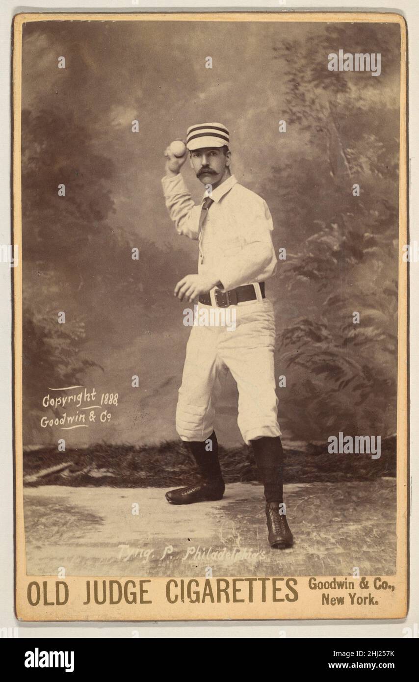 Tyng, Pitcher, Philadelphia, from the series Old Judge Cigarettes 1888 ...