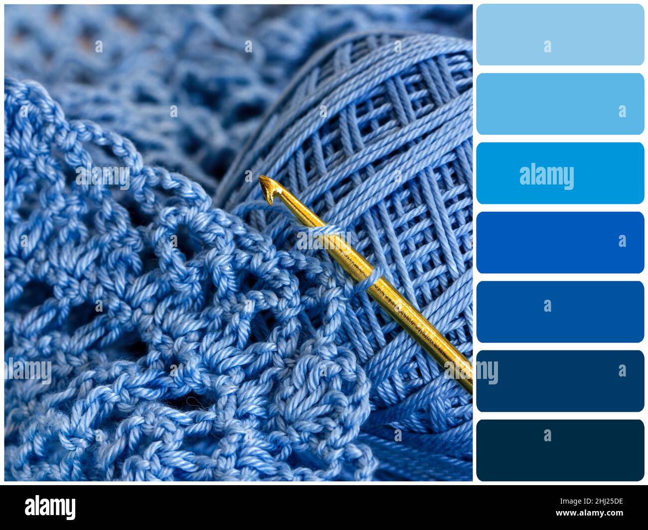 Color palette series: shades of blue Stock Photo - Alamy