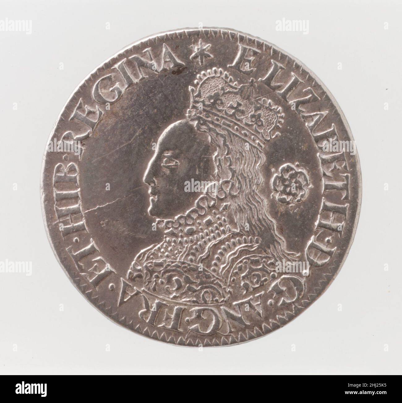 Elizabeth I sixpence coin 1562 British. Elizabeth I sixpence coin ...