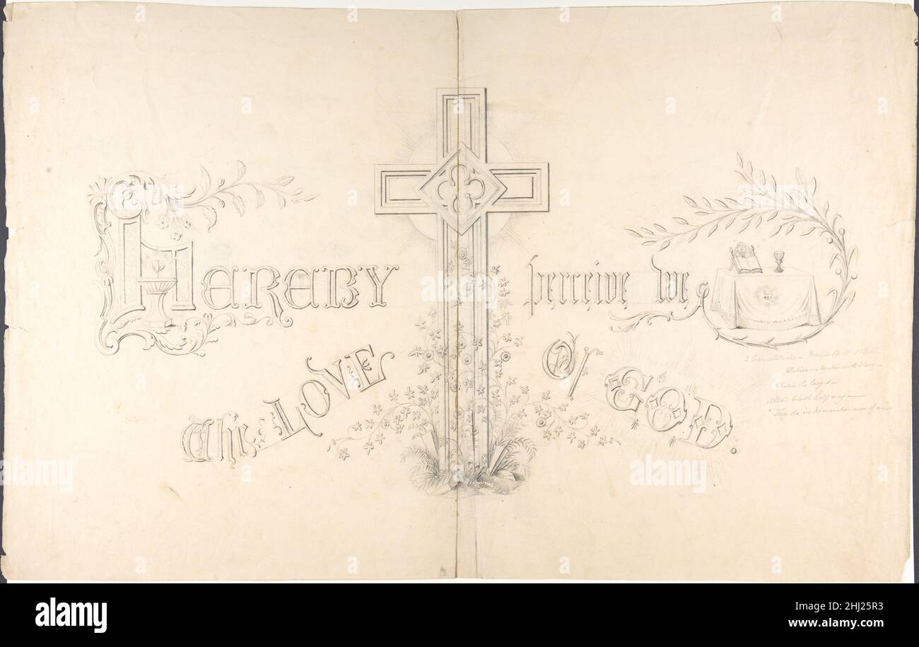 Design for Religious Motto 1830–1900 Robert William Hume British ...