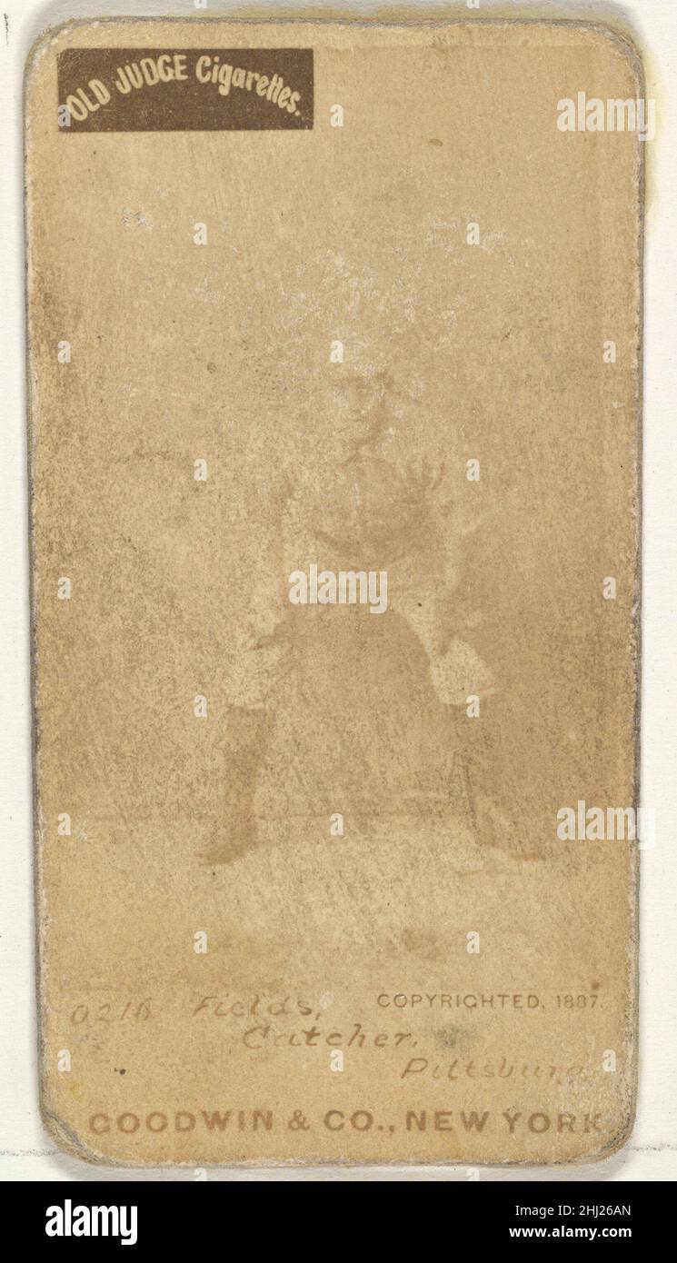 John Joseph "Jocko" Fields, Catcher, Pittsburgh, from the Old Judge ...