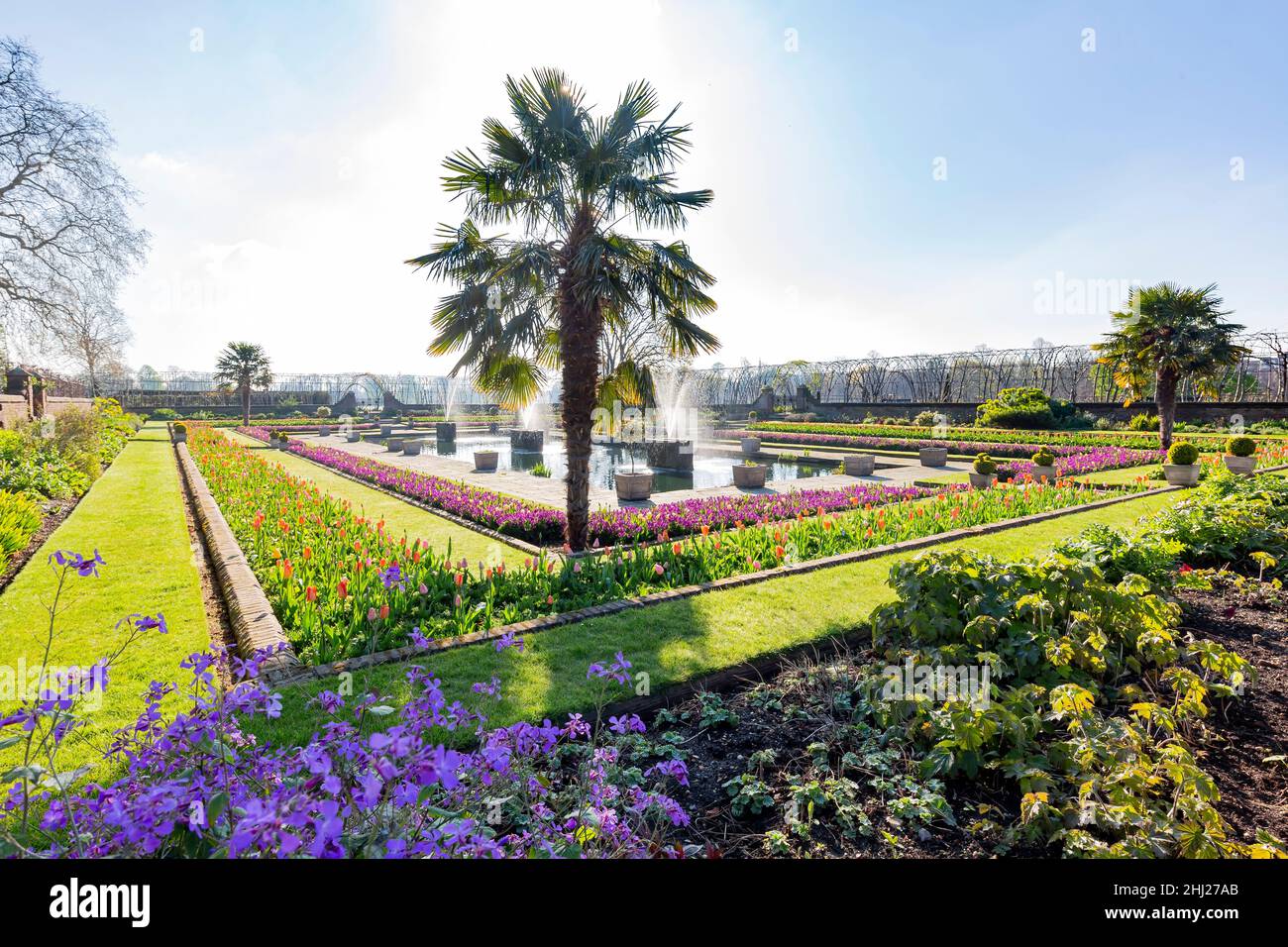 Beautiful landscape around Hyde Park, London, United Kingdom Stock ...