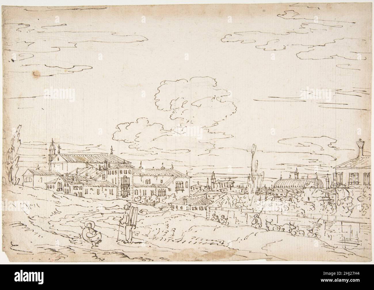 Padua from the East, with San Francesco and the Salone 1721–80 Bernardo ...