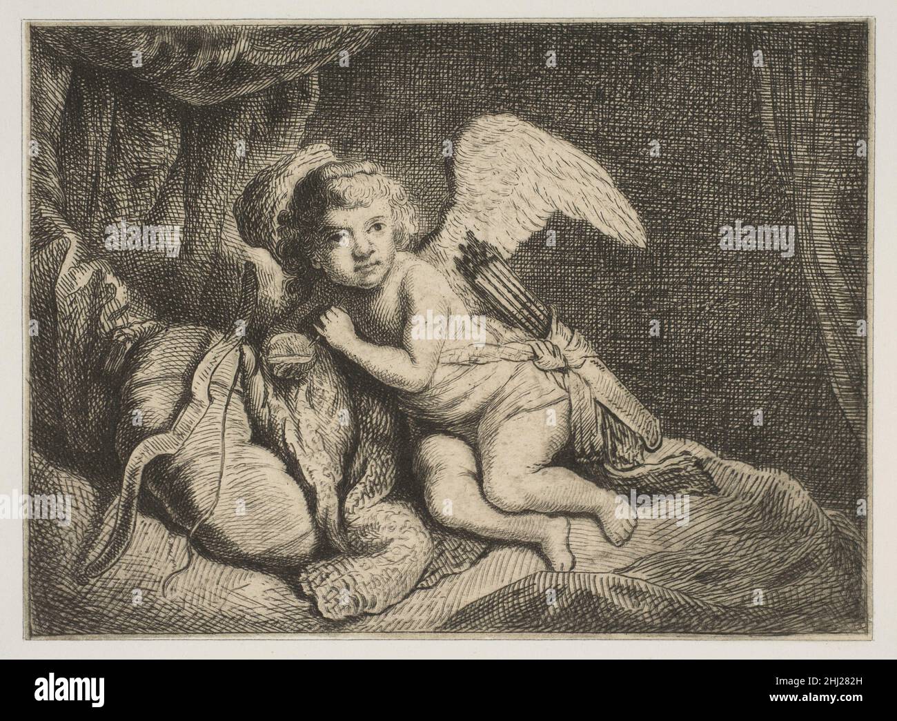Cupid Resting (copy) n.d. Formerly attributed to Rembrandt (Rembrandt ...