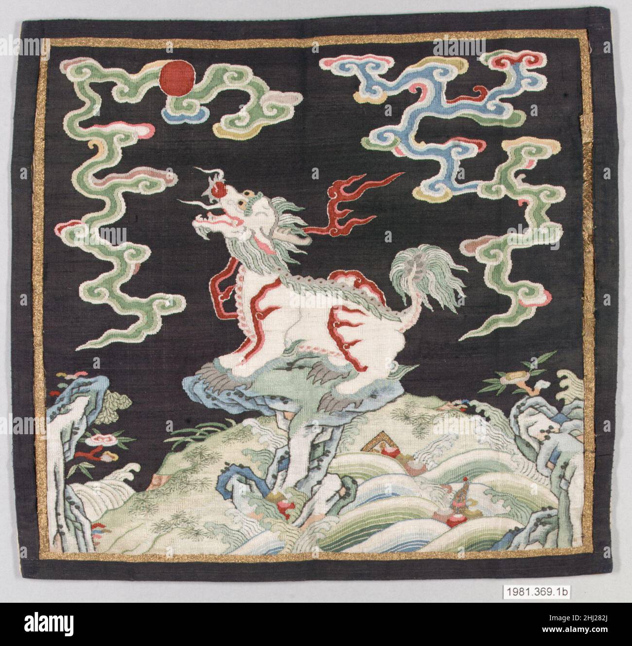 Rank Badge with Lion of Asia 18th century China. Rank Badge with Lion ...