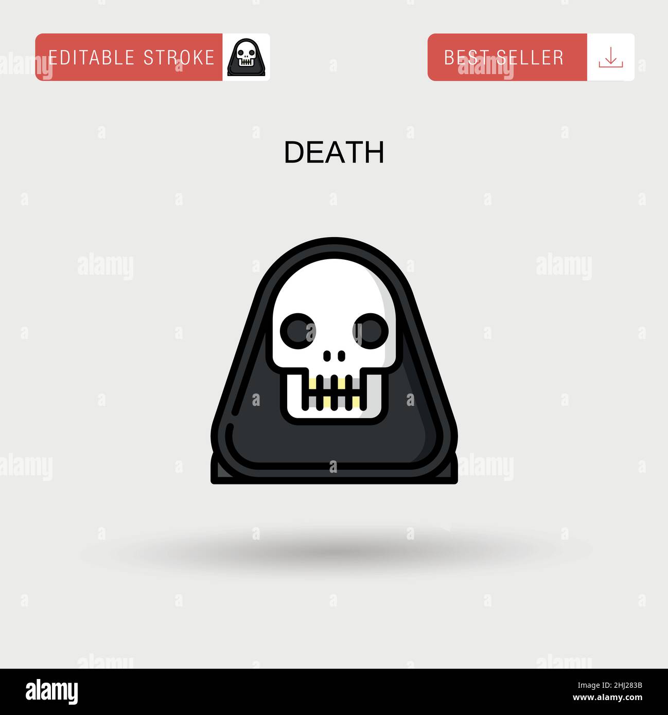 Death Simple vector icon Stock Vector Image & Art - Alamy