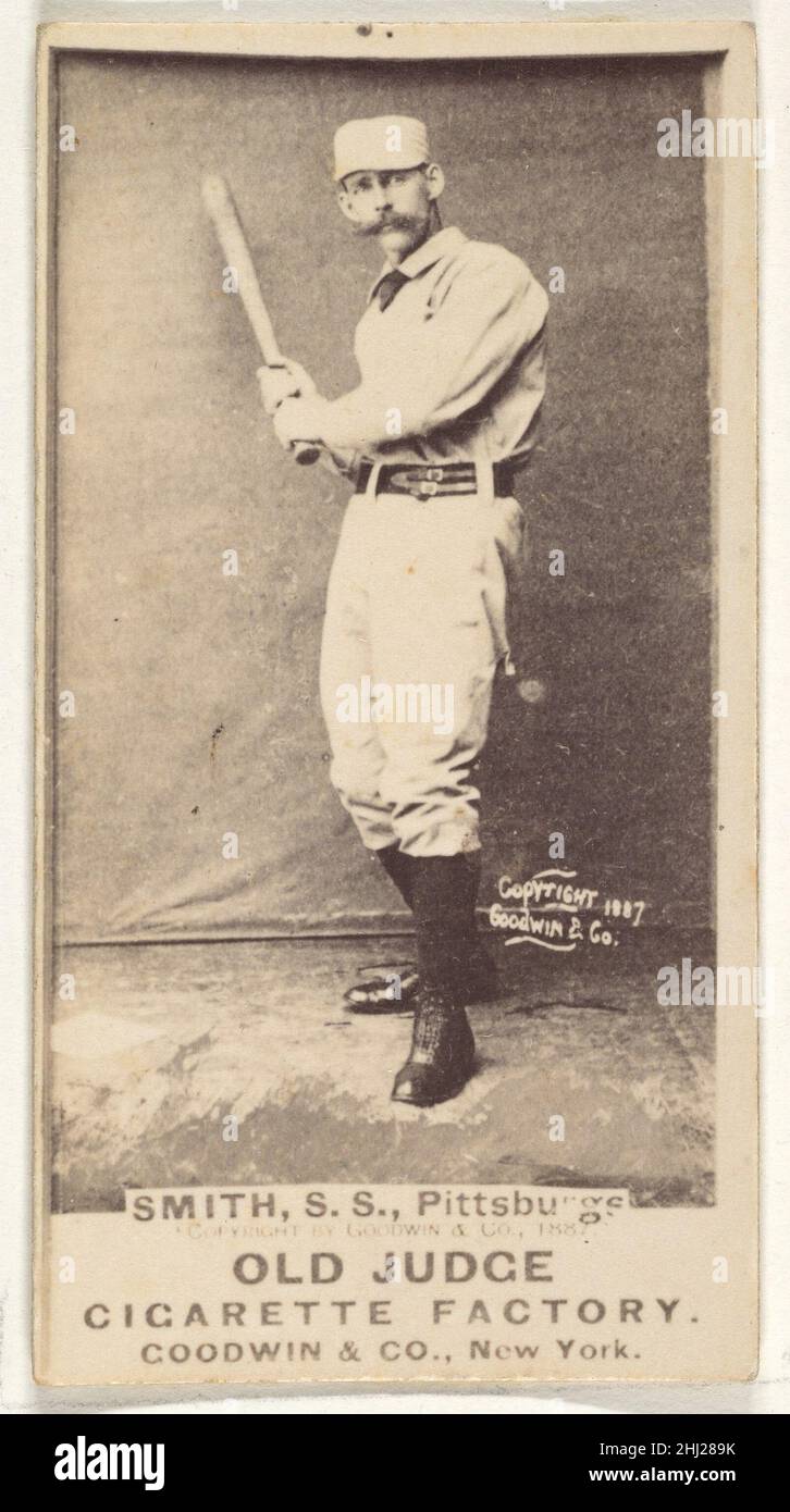 Charles Marv "Pop" Smith, Shortstop, Pittsburgh, from the Old Judge ...