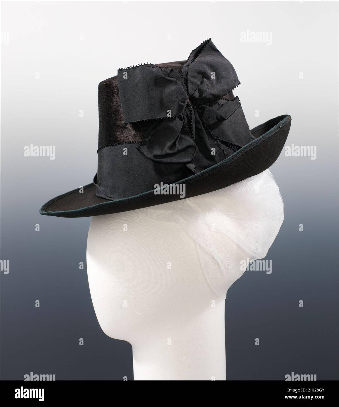 Hat ca. 1885 Mme. Mantel French The style of this hat is based on men's ...