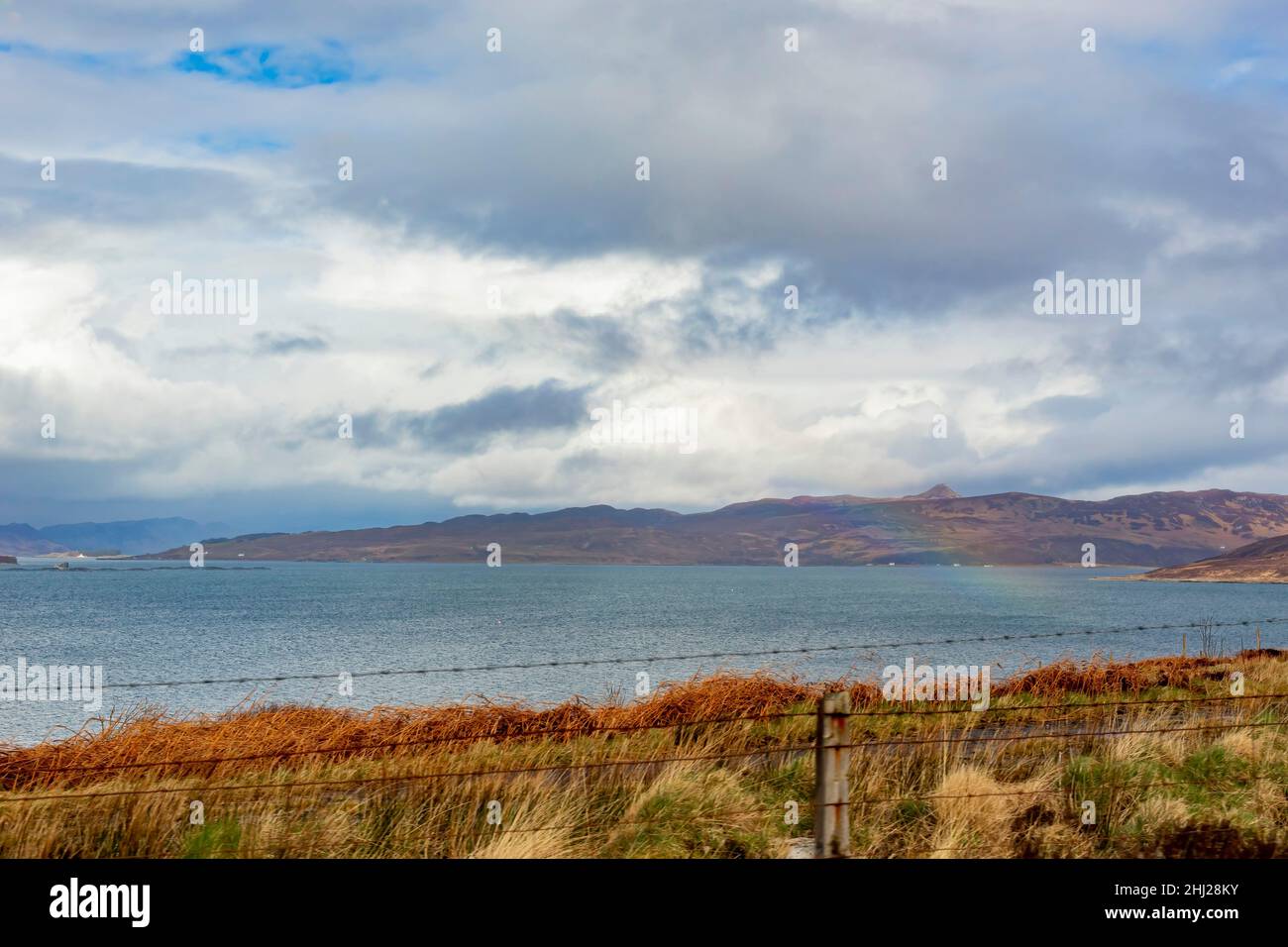 Overcast view of rural landscape at Boreraig, Scotland Stock Photo - Alamy