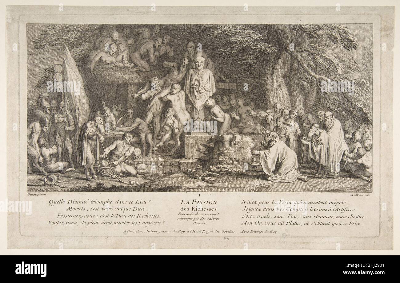 The Passion for Wealth n.d. Claude Gillot French. The Passion for ...
