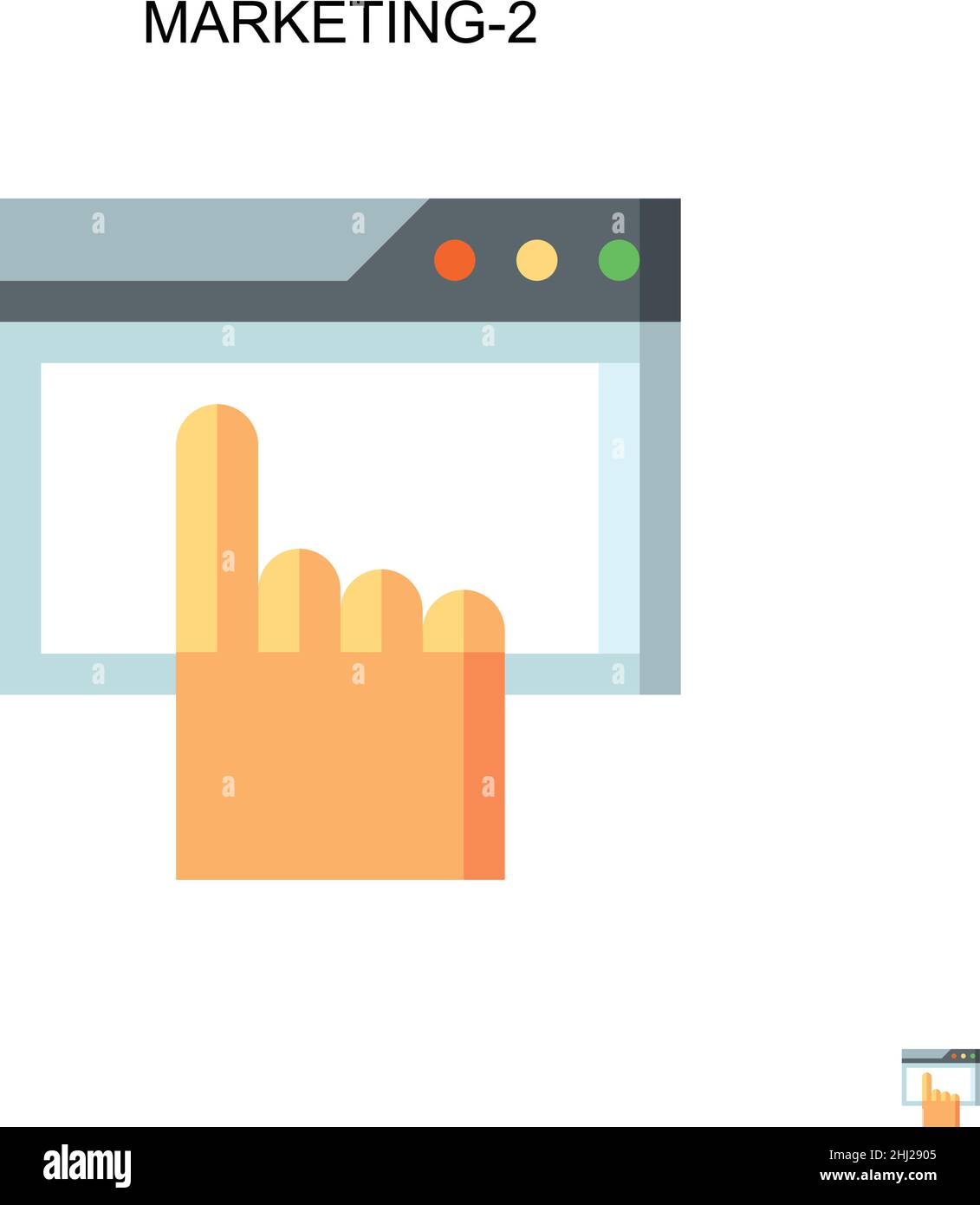 Marketing-2 Simple vector icon. Illustration symbol design template for ...