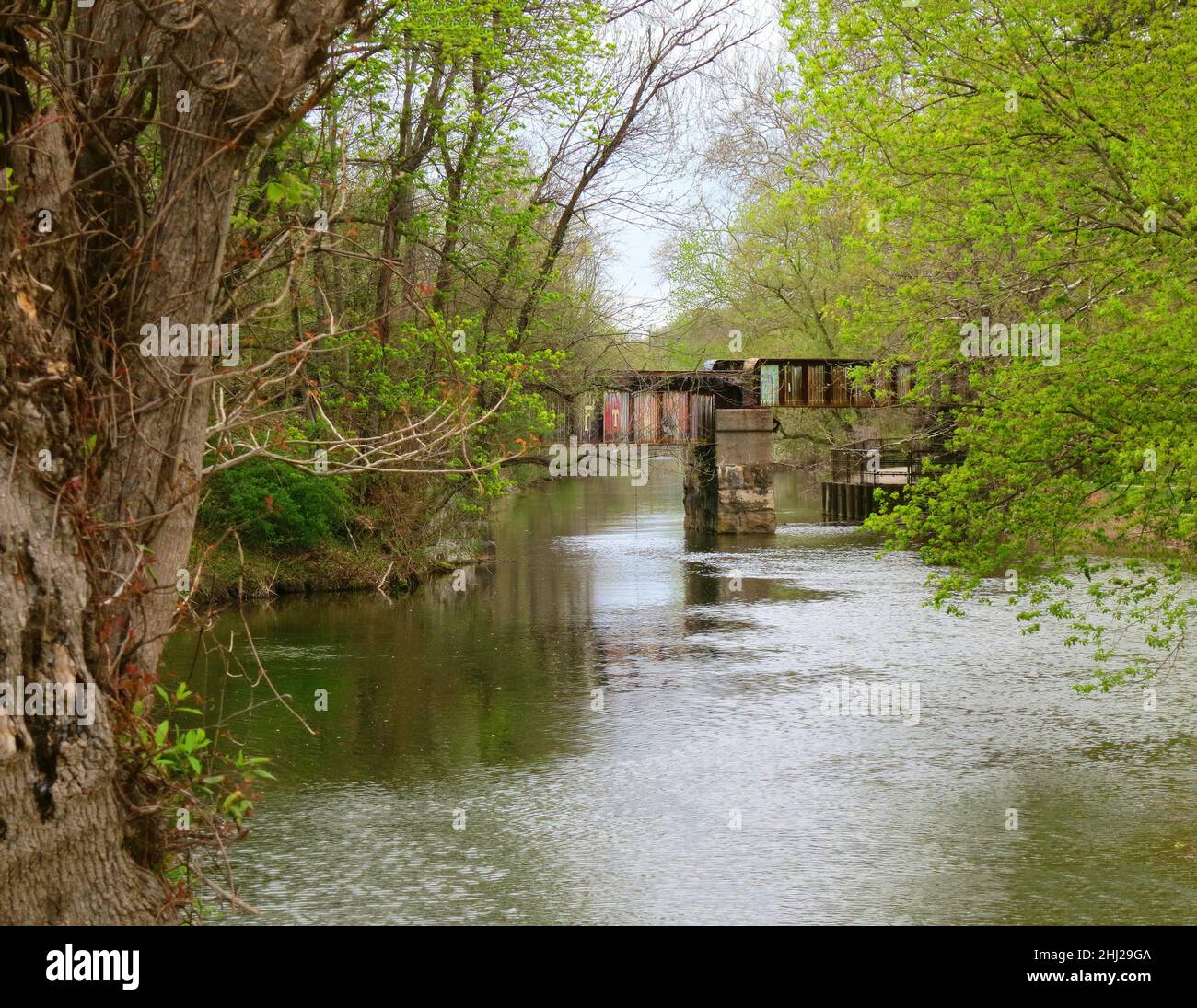 Abandoned railroad bridge pennsylvania hi-res stock photography and ...
