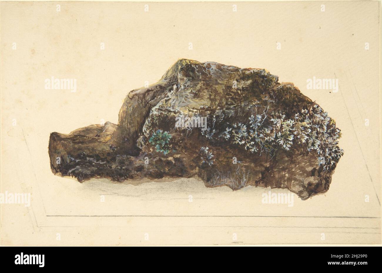 Study of a Rock early 19th century Anonymous, British, early 19th ...