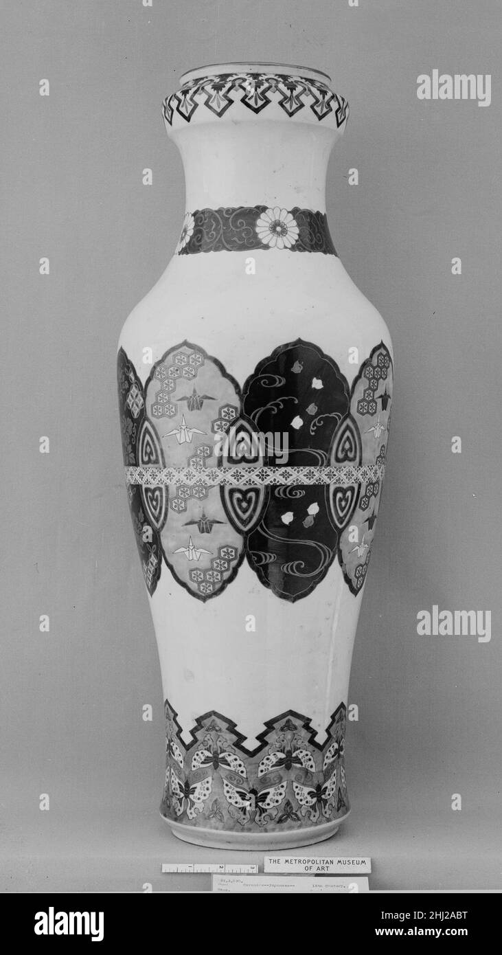 Large Vase with Butterflies,Origami Cranes, Plovers over Waves ...