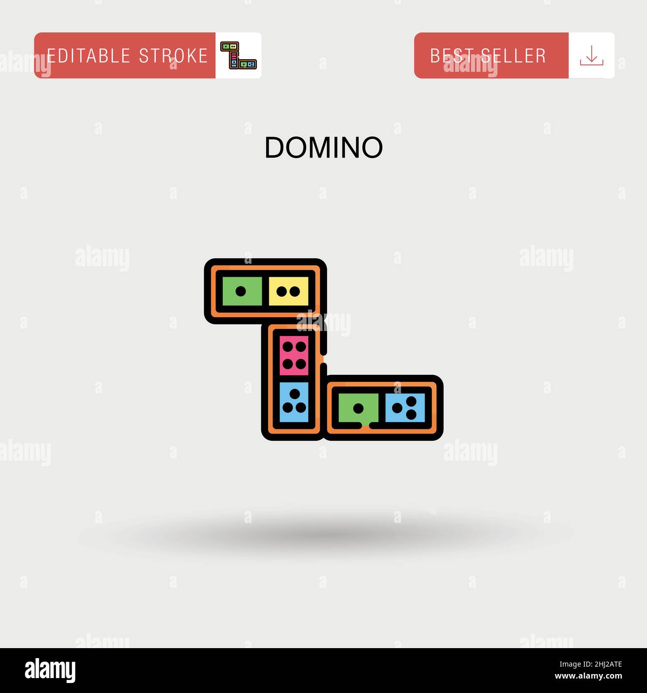 Domino symbol hi-res stock photography and images - Alamy