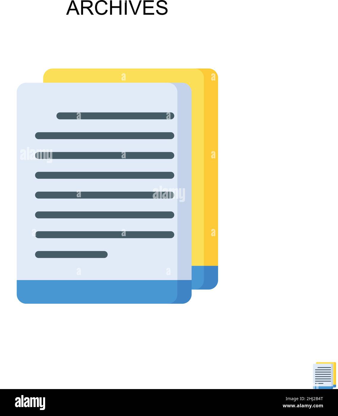 Archives Simple vector icon. Illustration symbol design template for ...