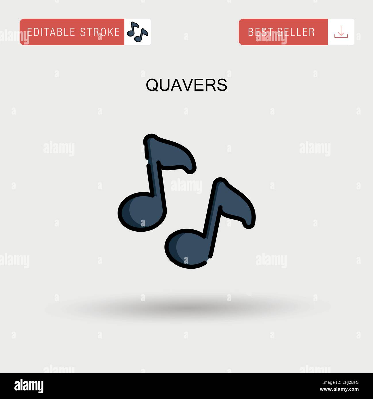 Musical note melody symbol outline hi-res stock photography and images ...