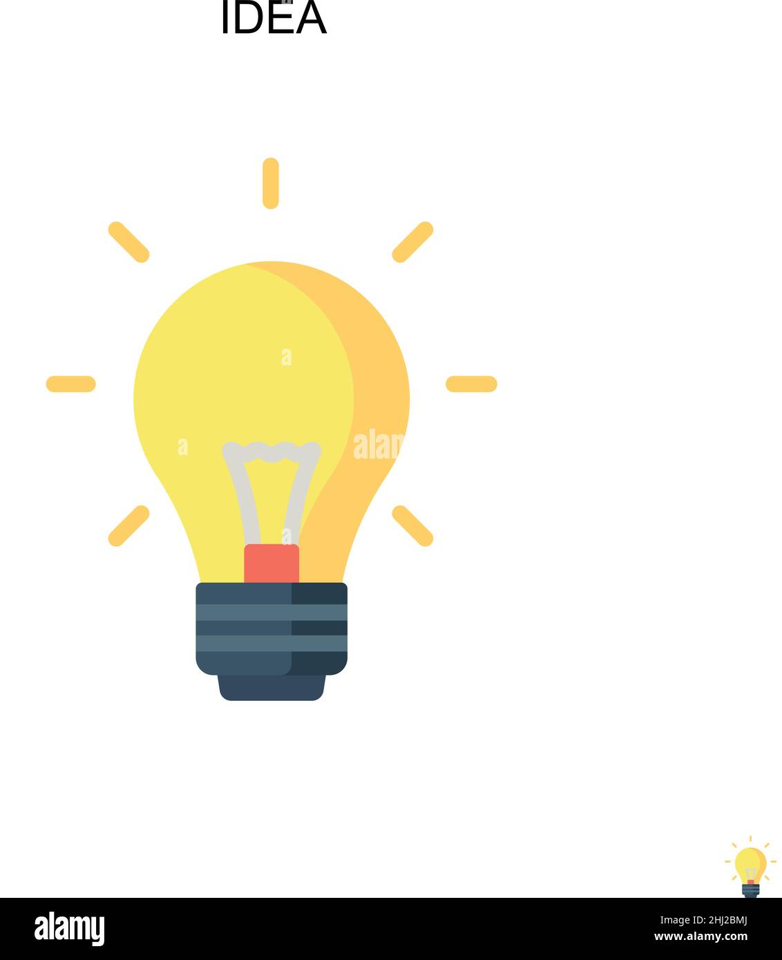 Idea Simple vector icon. Illustration symbol design template for web ...