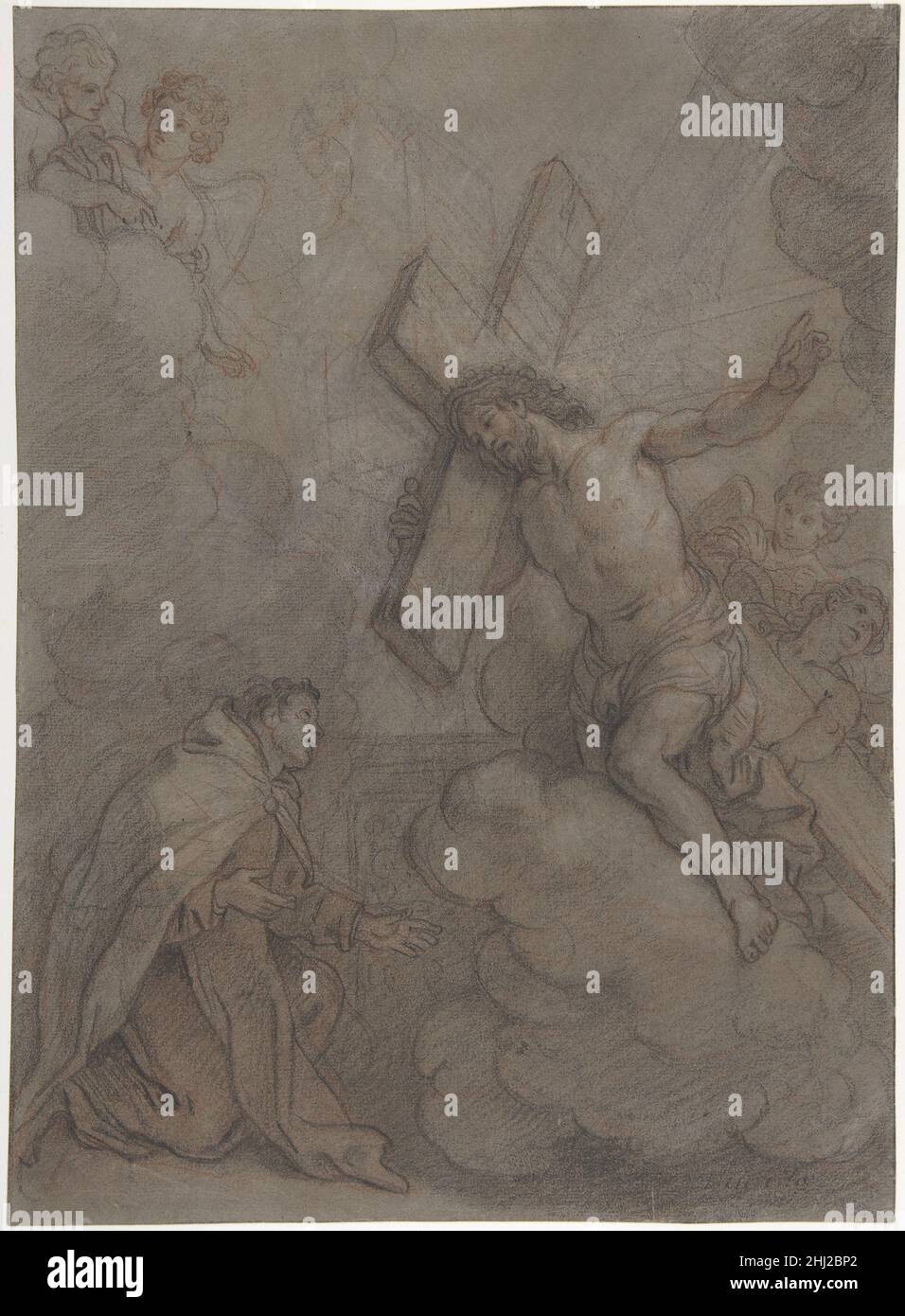 The Vision of St. John of the Cross n.d. Charles de la Fosse French ...