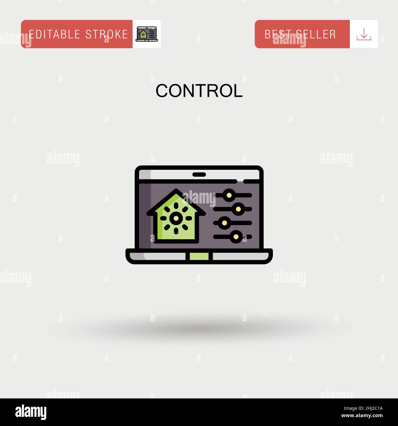Control Simple vector icon Stock Vector Image & Art - Alamy