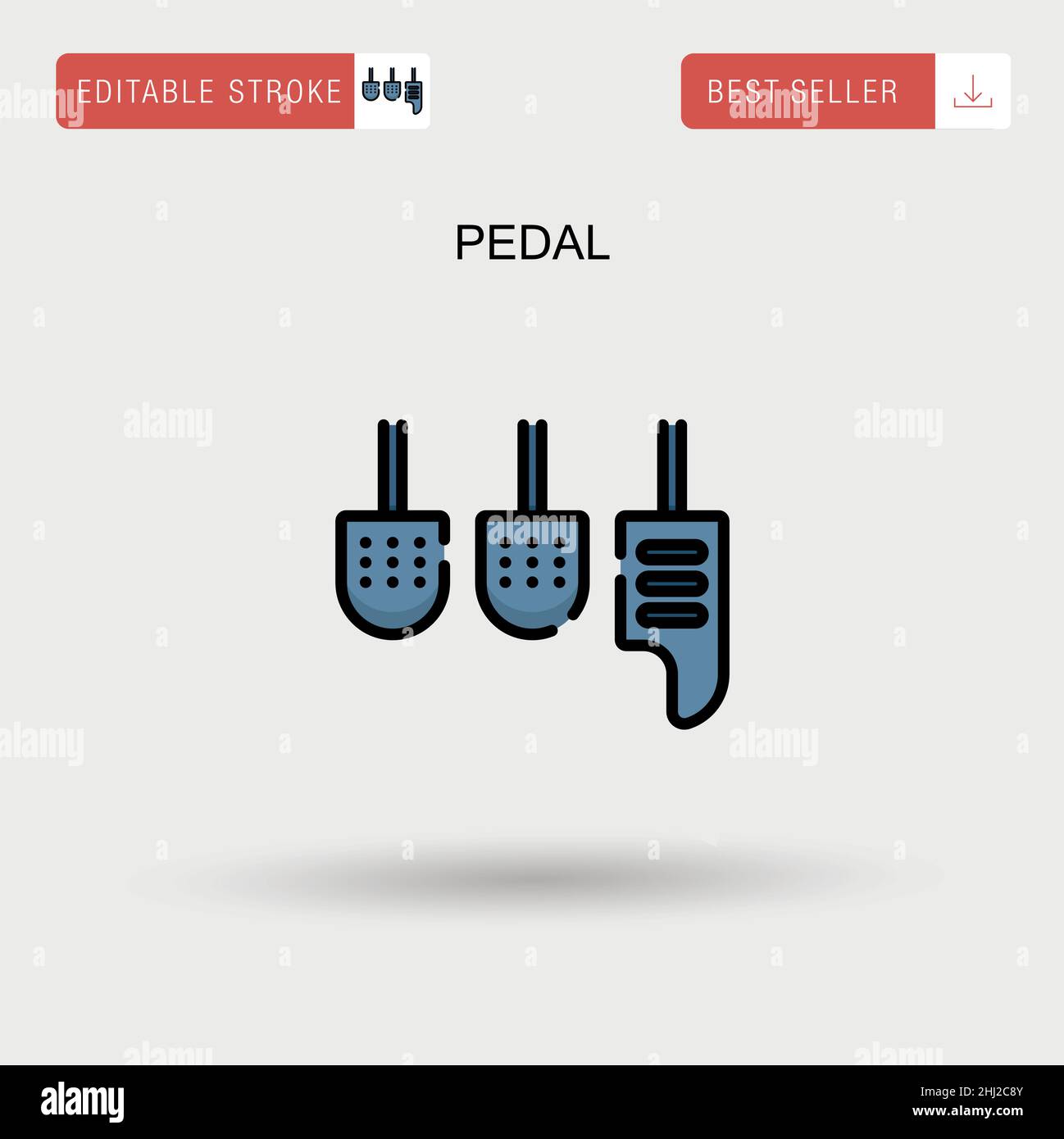 Pedal Simple vector icon Stock Vector Image & Art - Alamy