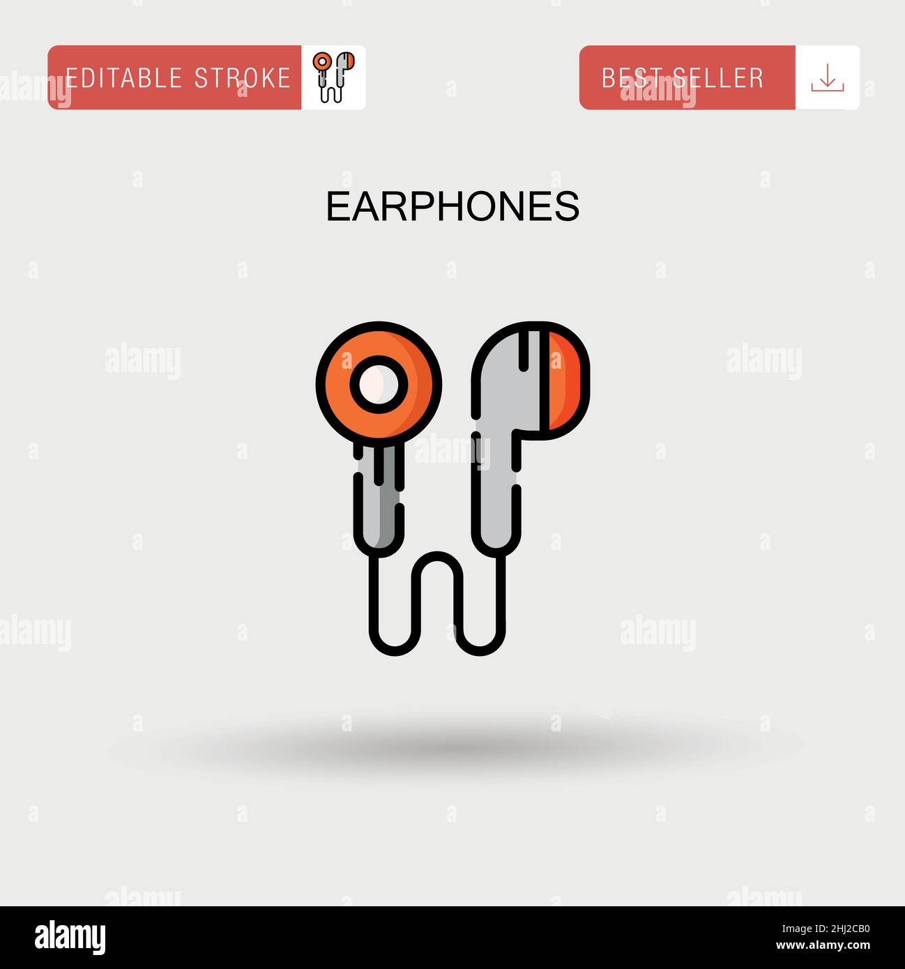Earphones symbol hi-res stock photography and images - Alamy