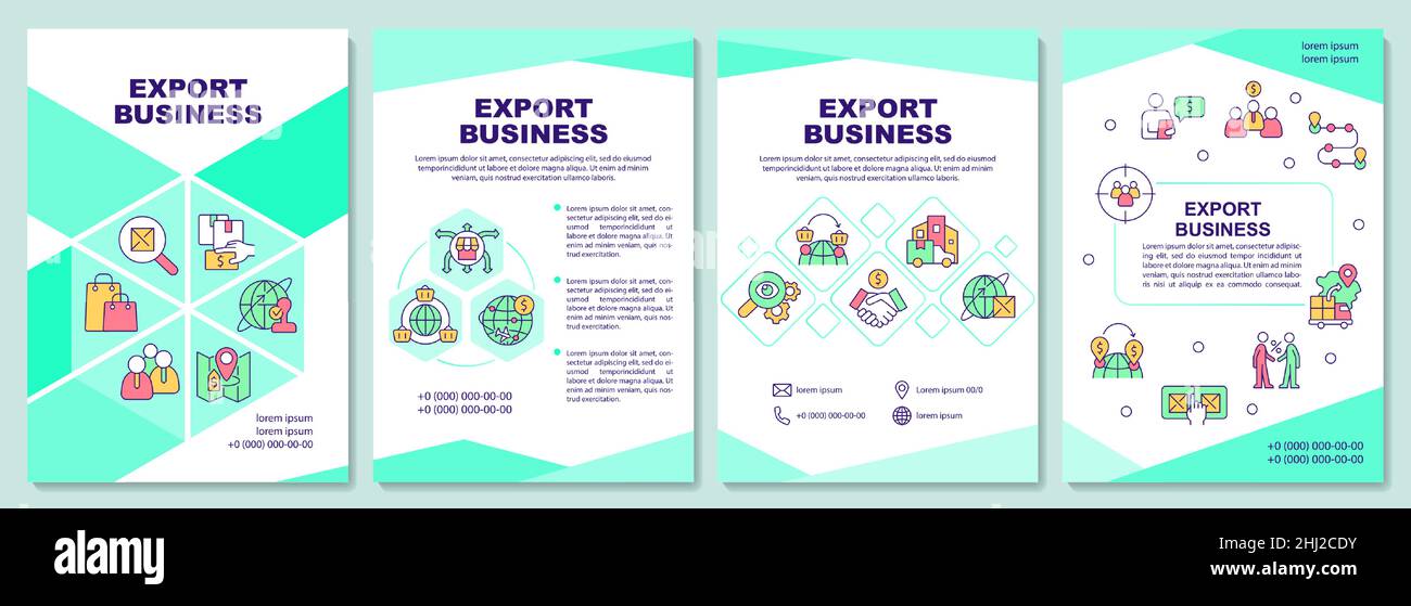 Export business brochure template Stock Vector Image & Art - Alamy