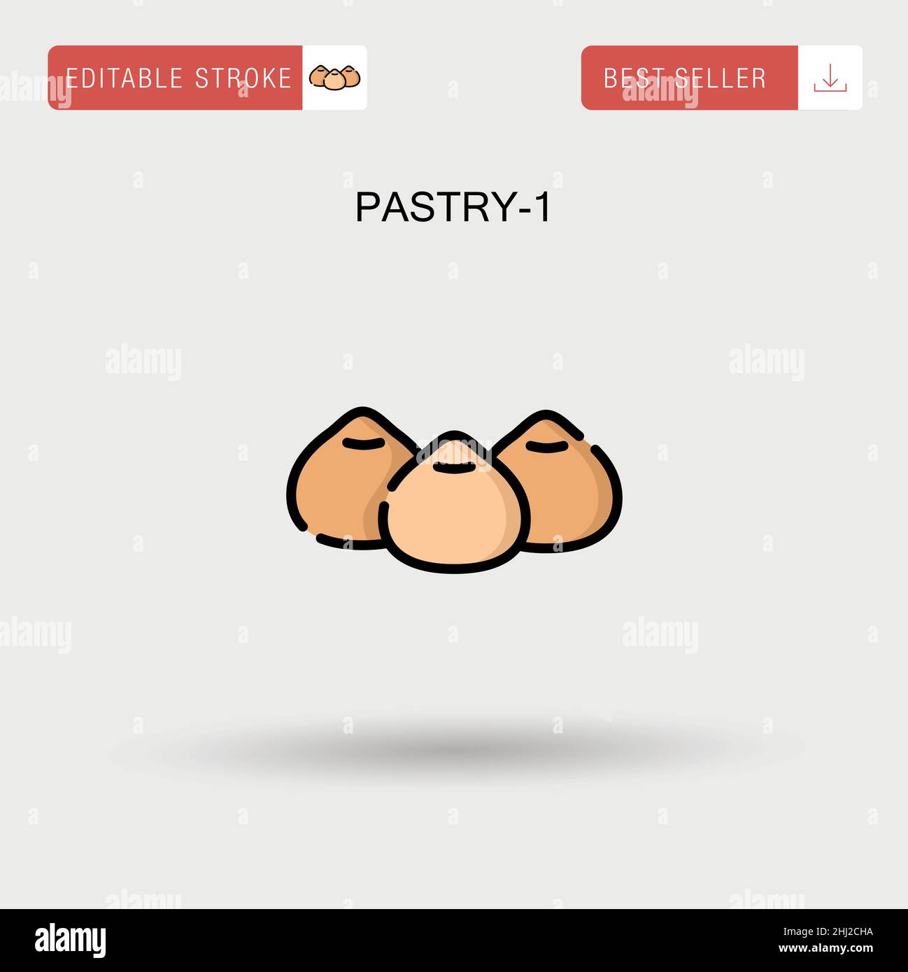 Pastry-1 Simple vector icon Stock Vector Image & Art - Alamy