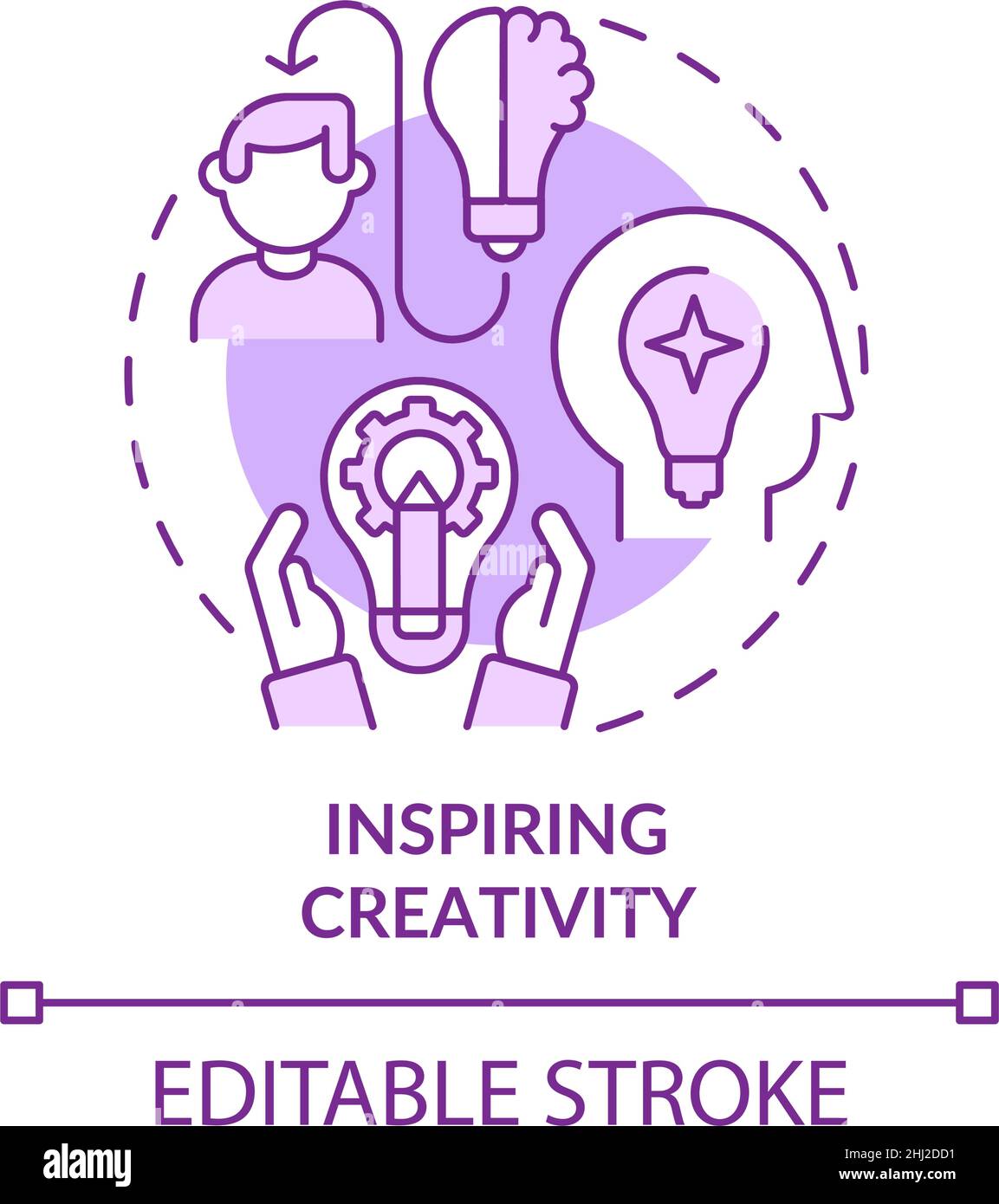 Inspiring creativity Stock Vector Images - Alamy