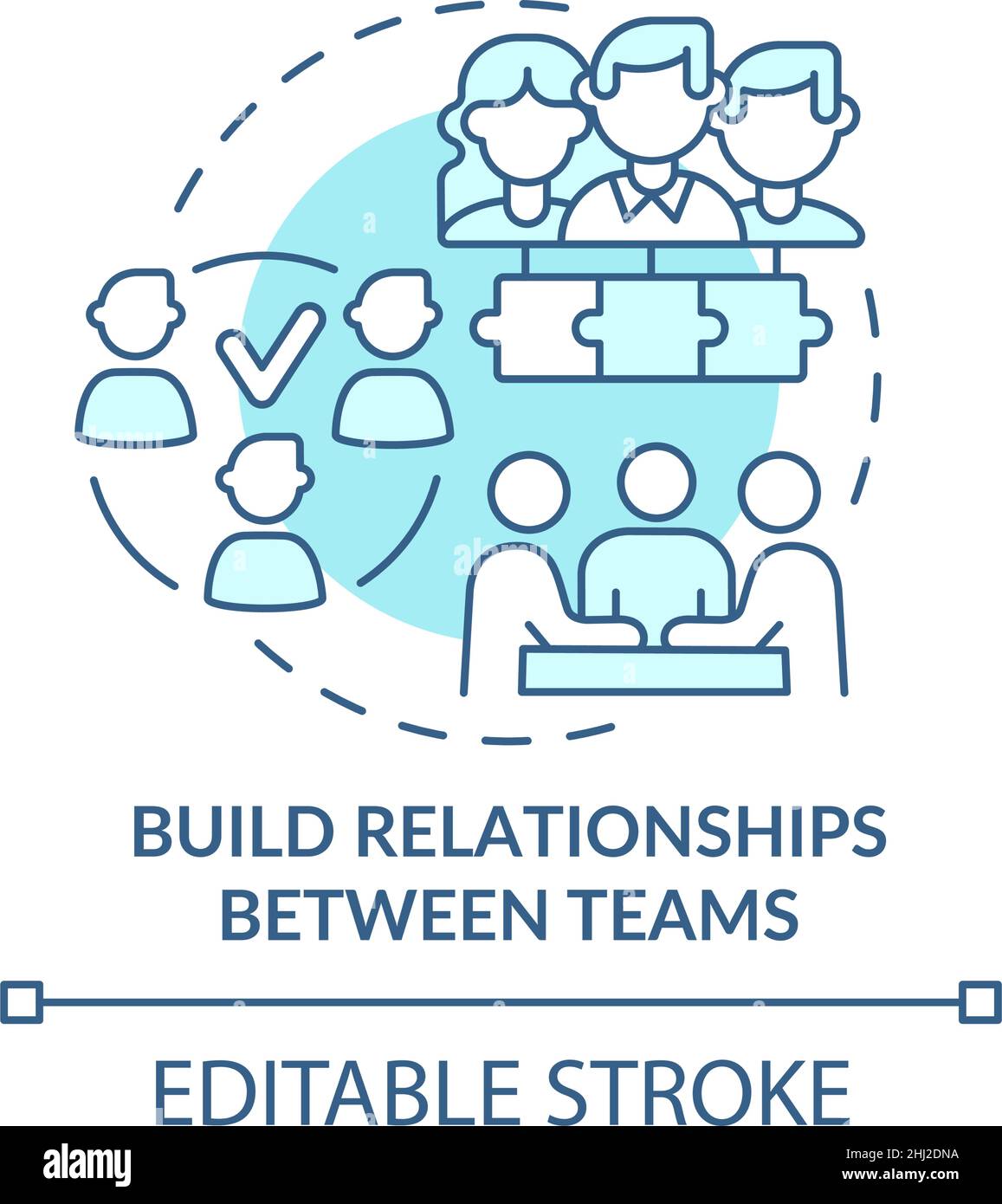 We build relationships Stock Vector Images - Alamy