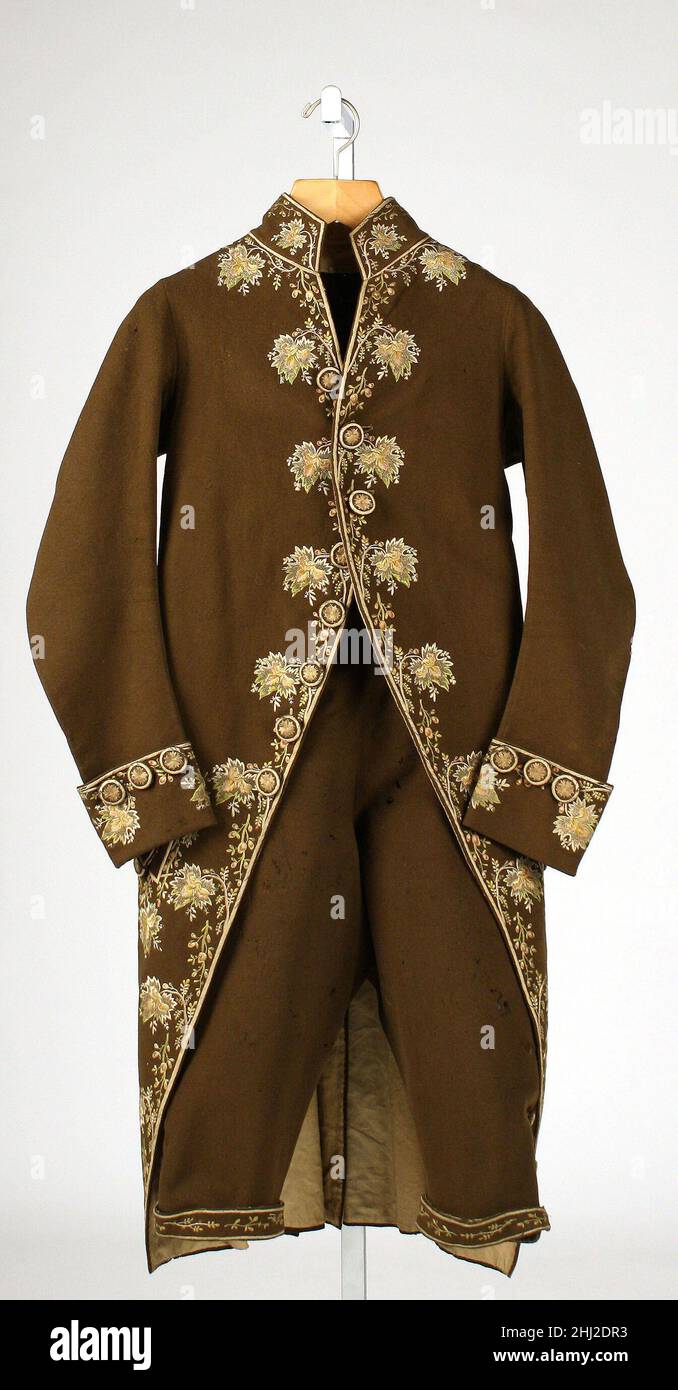 Suit 18th century French. Suit. French. 18th century. wool Stock Photo ...