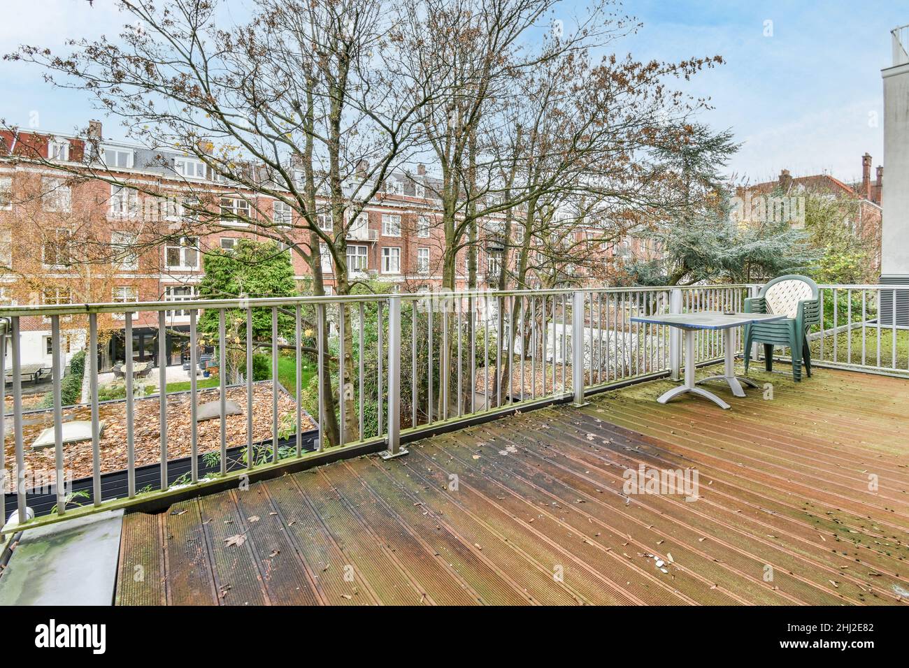 Rooftop terrace with a great view of the surrounding area Stock Photo ...