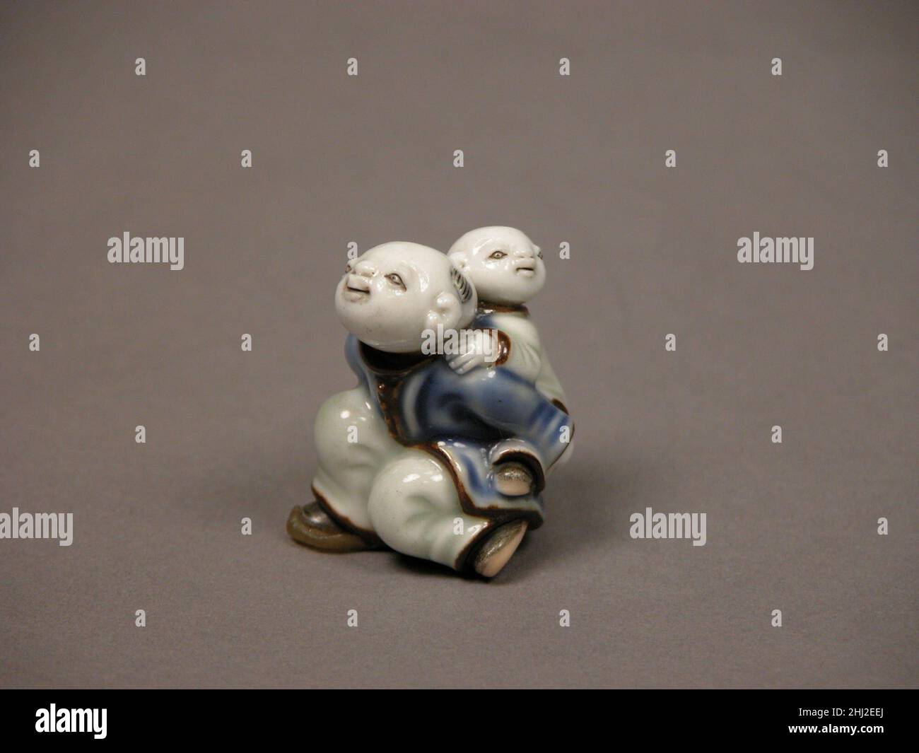 Child Carrying an Infant Netsuke late 18th century Japan The fragility ...