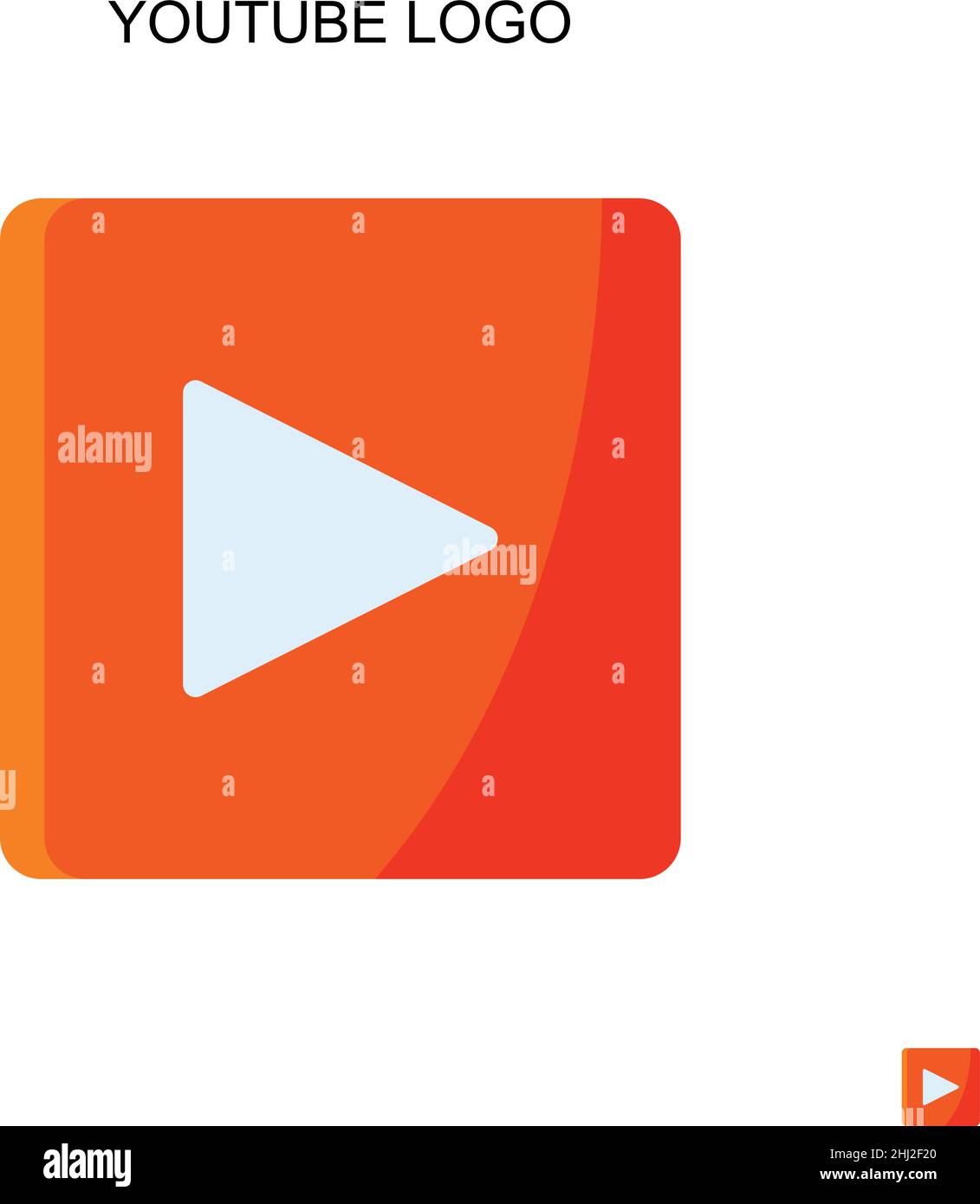 Youtube logo Simple vector icon. Illustration symbol design template ...